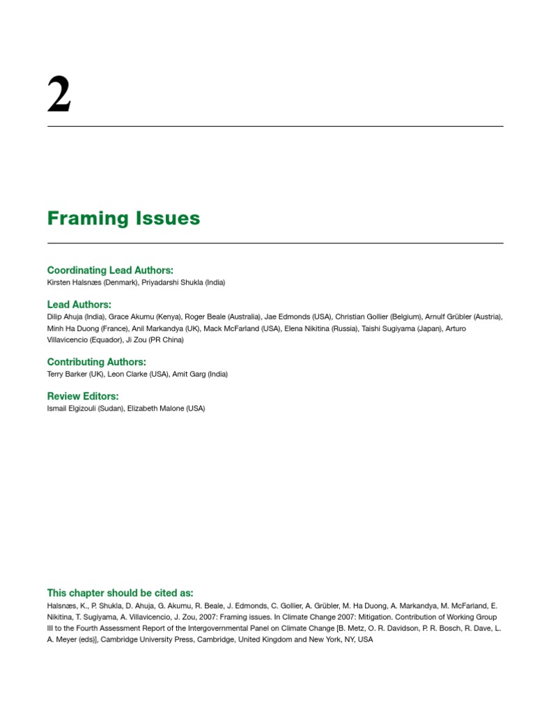 Chapter 2 Framing Issues | PDF