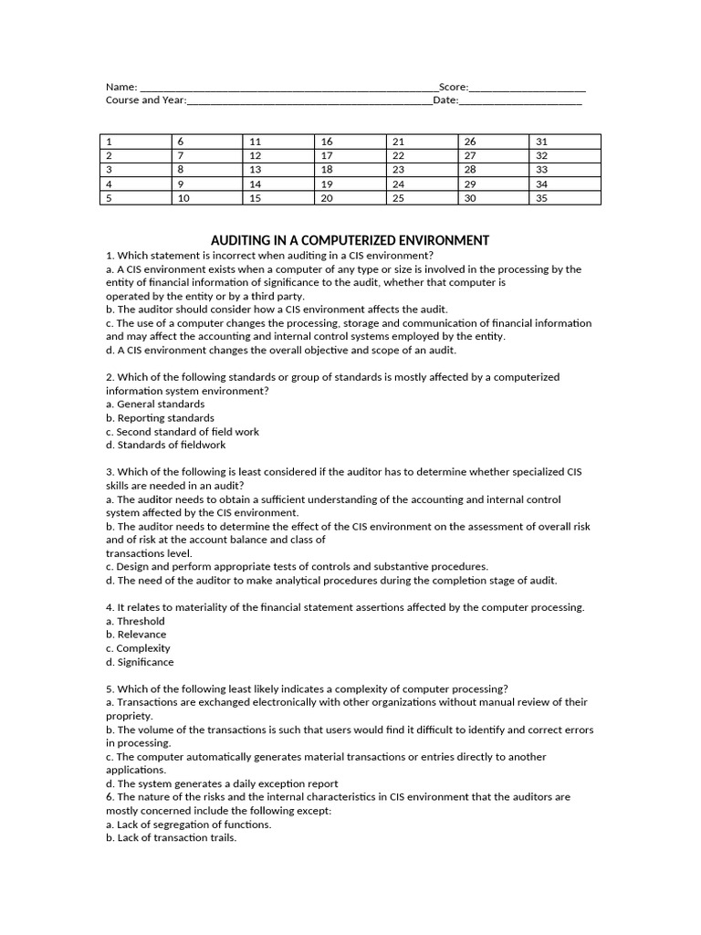 Auditing-in-a-CIS-environment | PDF | Computer Network | Audit