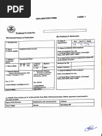 ESIC Declaration Form | PDF | Labor | Business