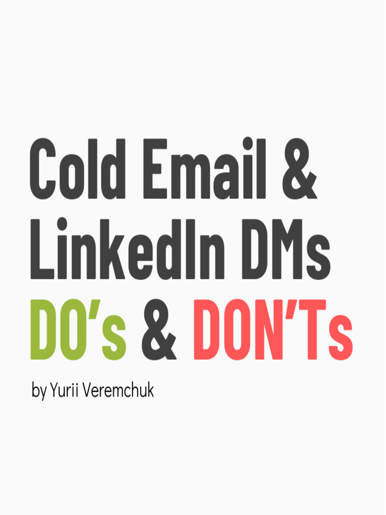 LinkedIn Email and DM Best Practices | PDF | World Wide Web | Internet ...