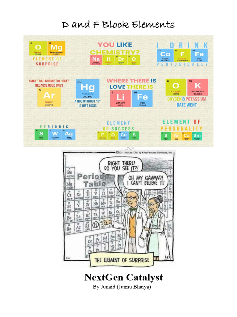 Class 12 D and F Block Notes | PDF | Transition Metals | Silver