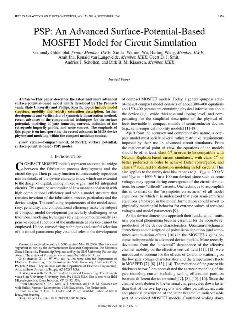PSP_An_Advanced_Surface-Potential-Based_MOSFET_Model_for_Circuit ...