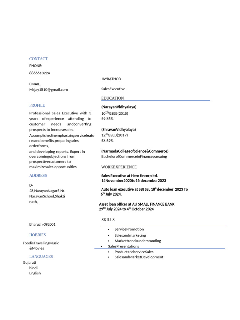 jay rathod cv-5 | PDF