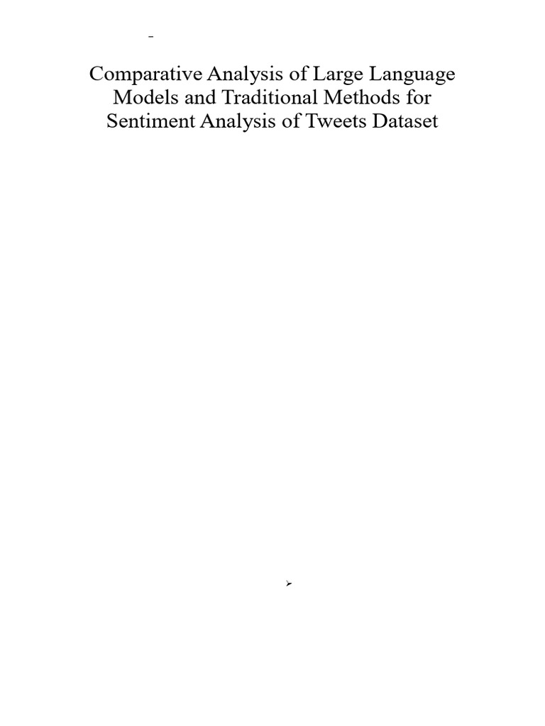 Comparative Analysis of Large Language Models and Traditional Methods ...