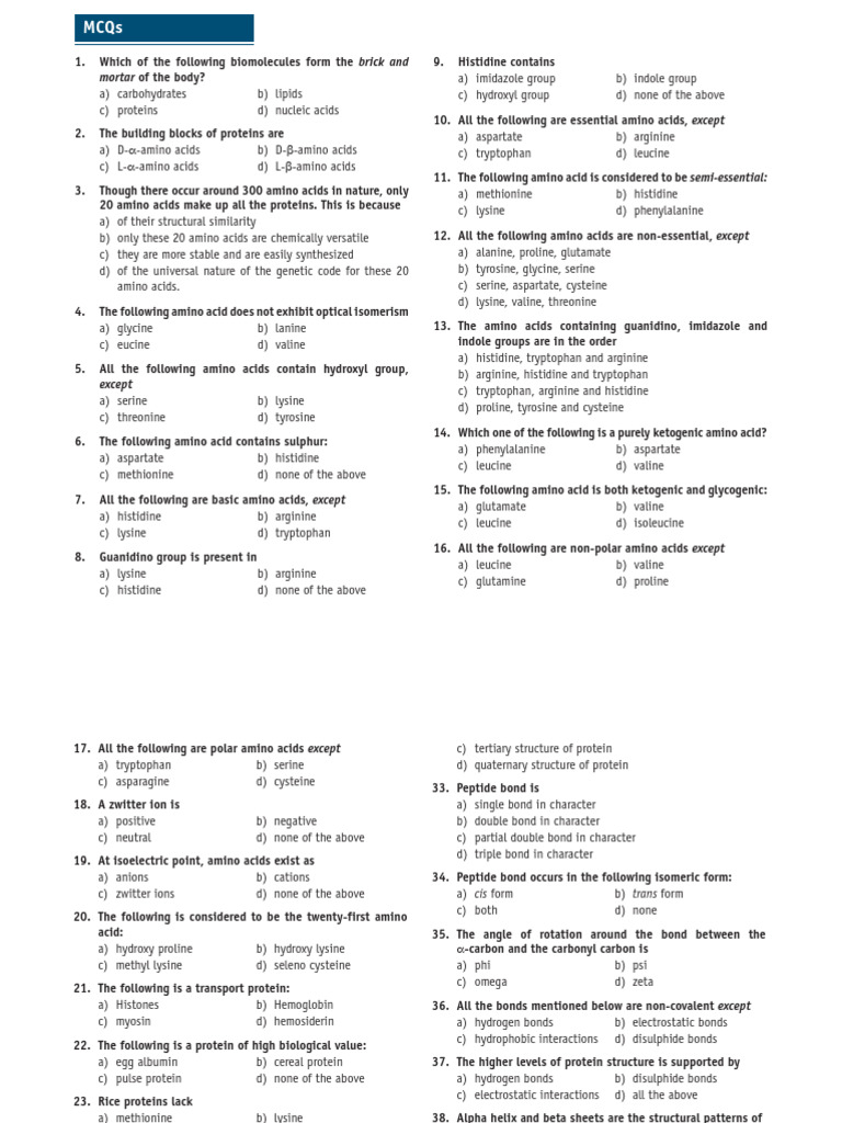 5 AminoAcidsandProteins | PDF | Amino Acid | Proteins