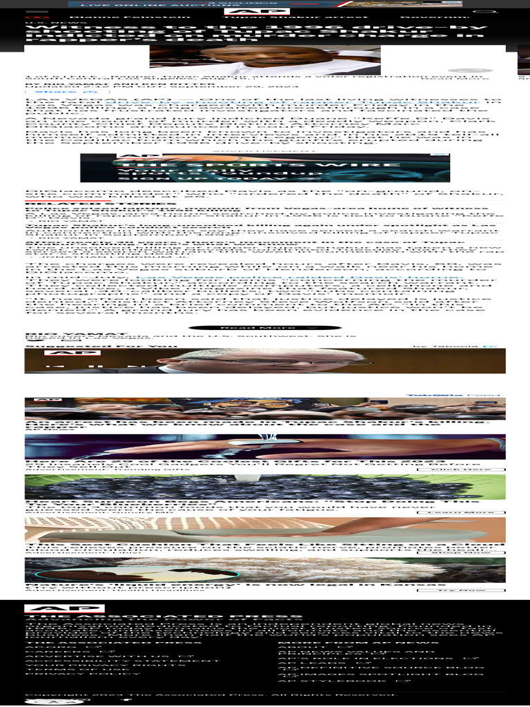 Tupac Shakur Las Vegas police arrested man tied to shooting AP News | PDF