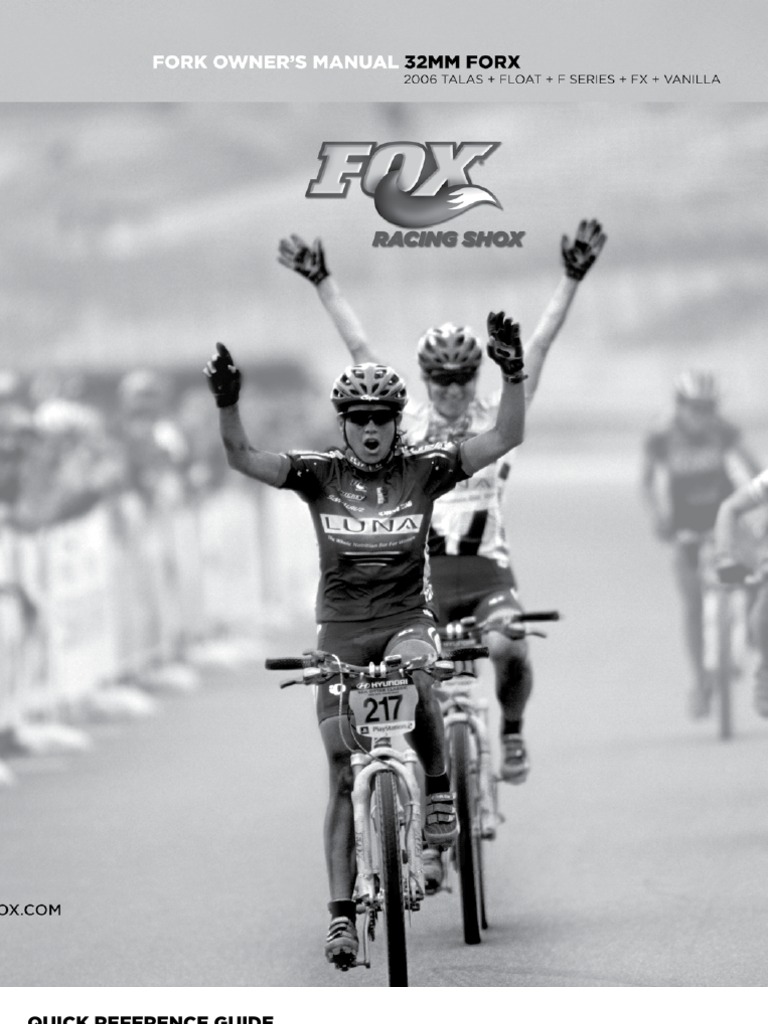 Fox Talas RLC - Manual | PDF | Tire | Pump