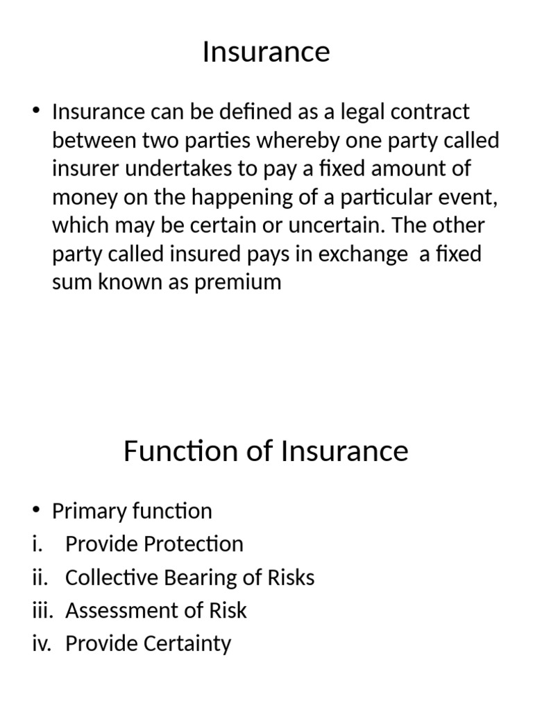 Principles of Insurance | PDF