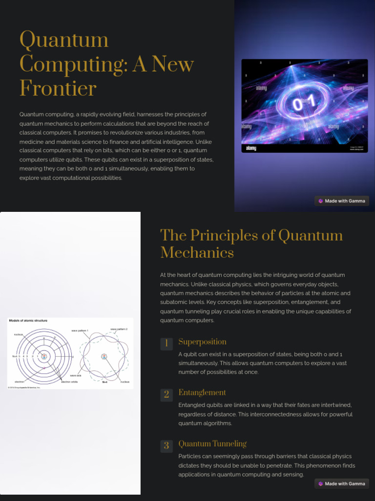 Quantum Computing A New Frontier | PDF | Quantum Computing | Quantum Mechanics