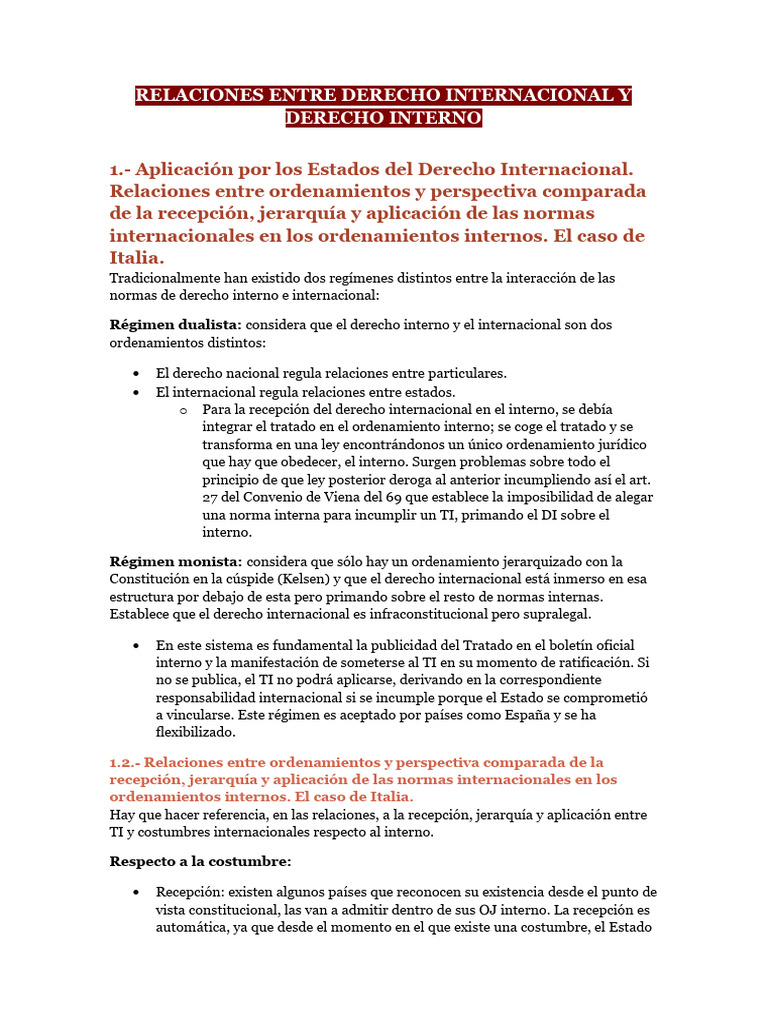 Tema 6 - DIP | PDF | Ley internacional | Constitución