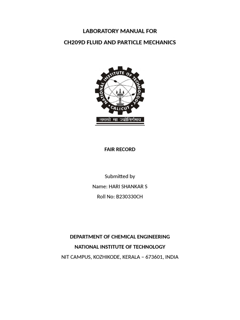 lab HARI | PDF | Chemical Engineering | Applied And Interdisciplinary Physics