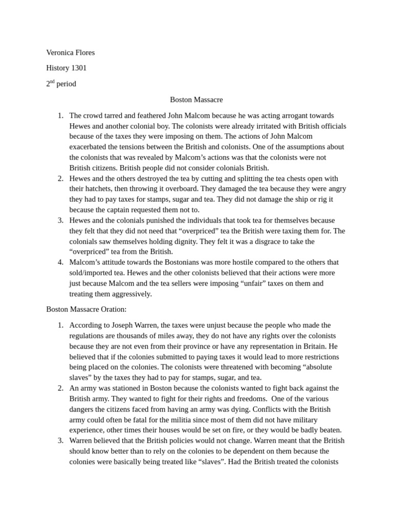 Boston massacre | PDF | Kingdom Of Great Britain