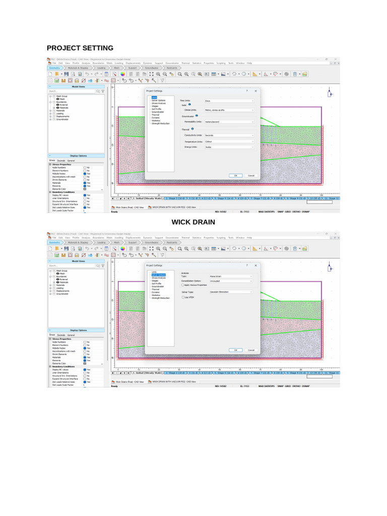 Wick Drain & Consolidation RS2 | PDF