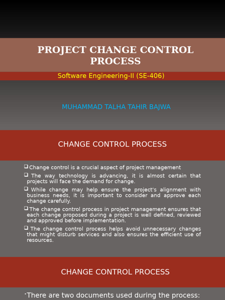 2. Change Control | PDF | Project Management | Information