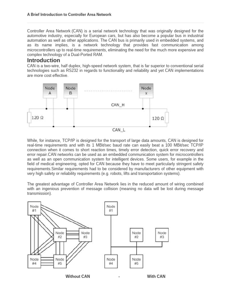 Implementing CAN Protocol in Microcontrollers | PDF | Computer Network ...