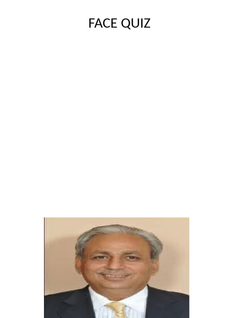 Face QUIZ | PDF
