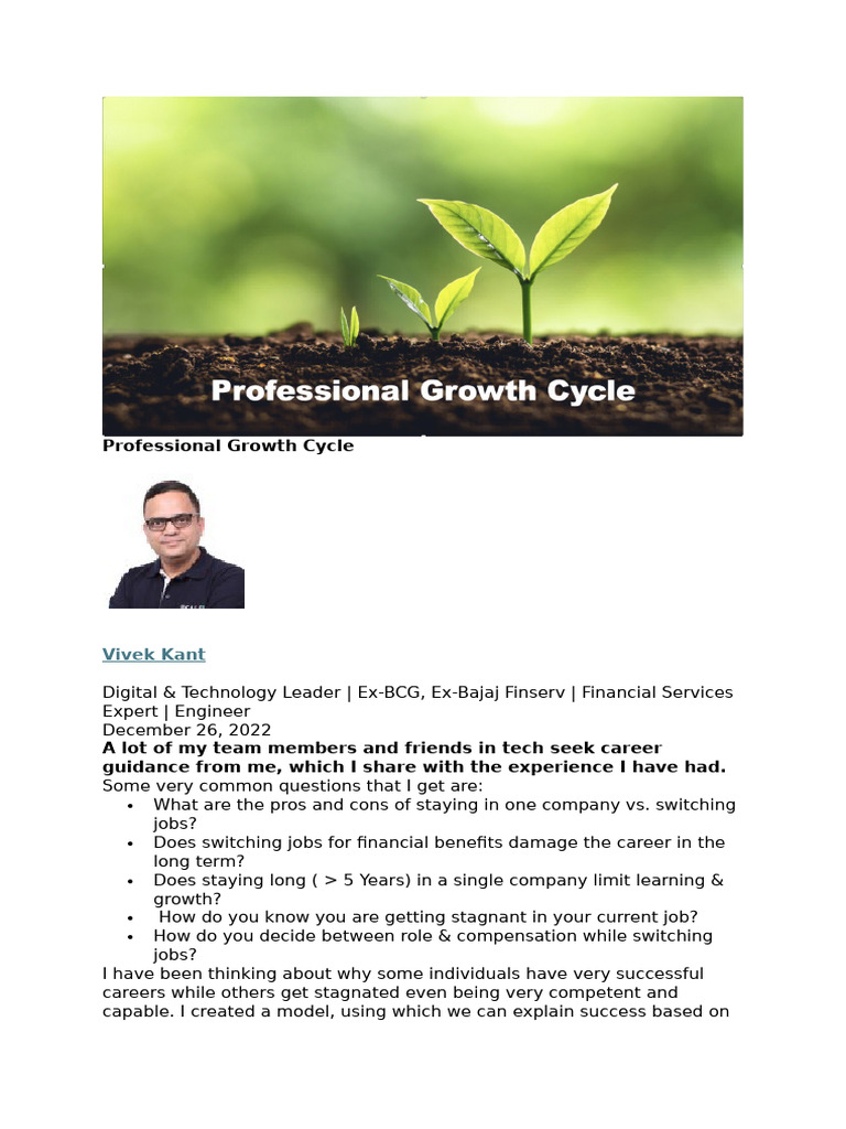 Professional Growth Cycle | PDF | Tacit Knowledge | Learning