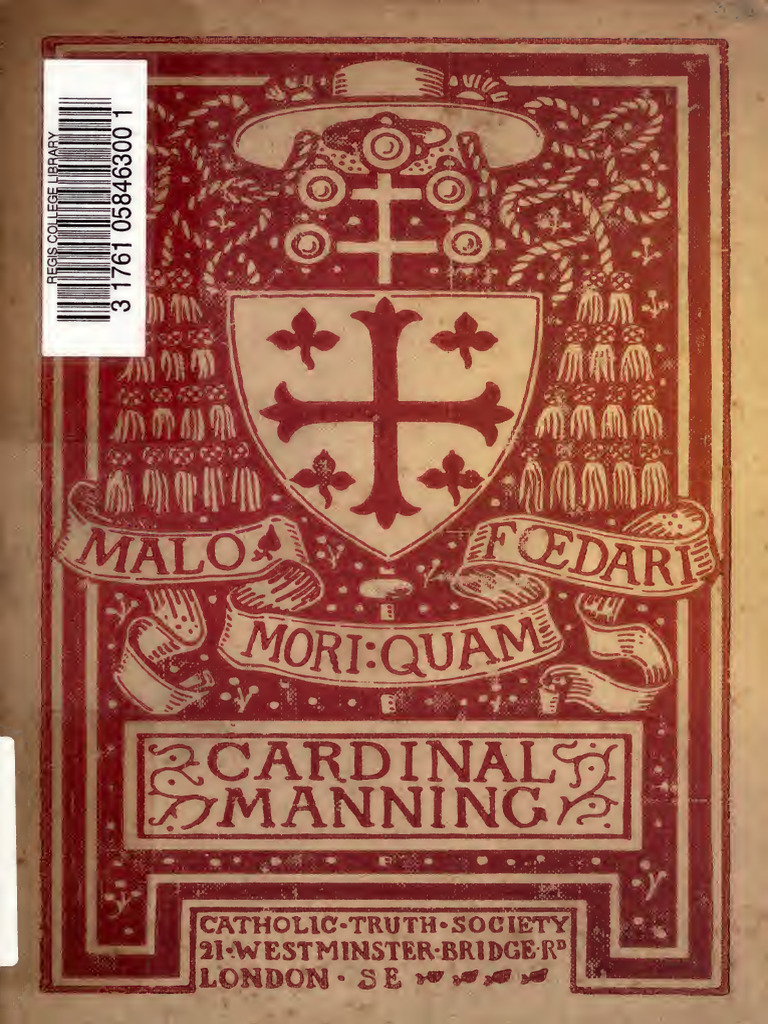 Cardinal Manning 00 Gas Qu of t | PDF | Horace | Anglicanism