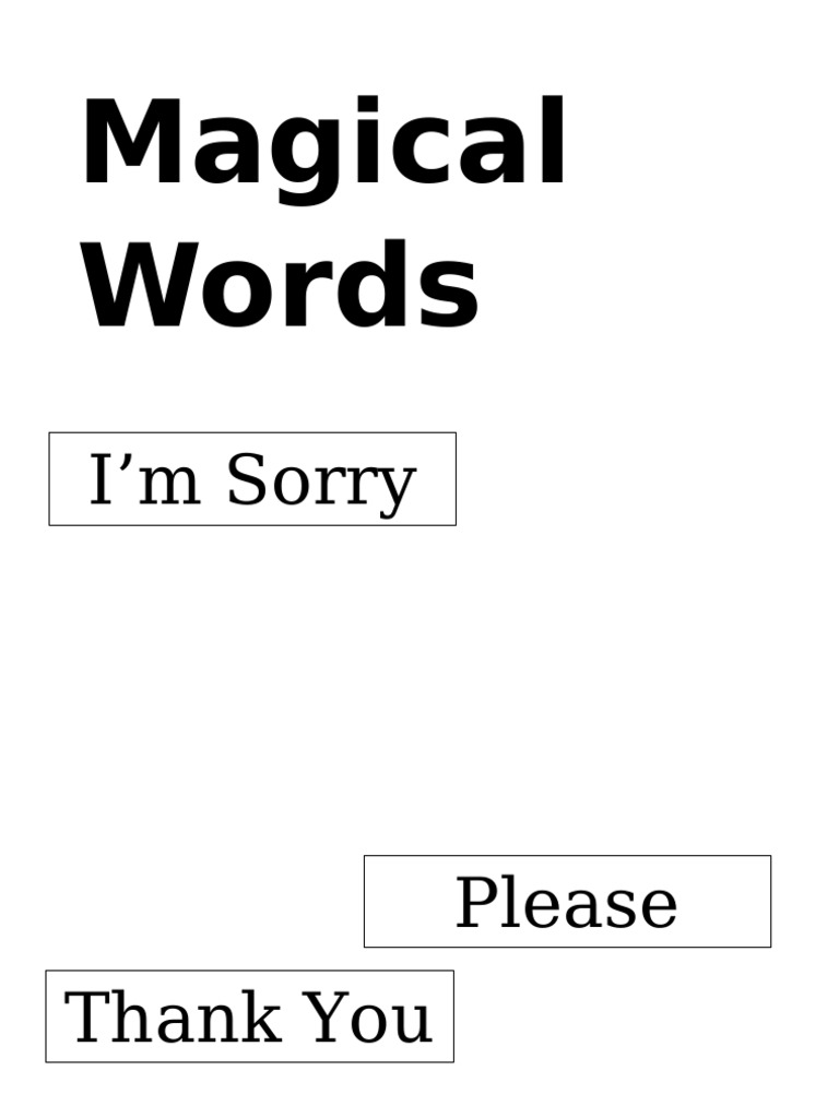 Magical Words | PDF