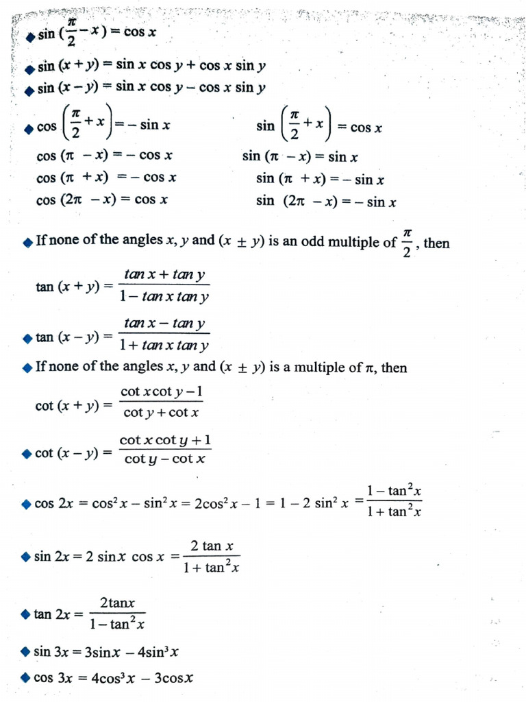 Trignometry Identities | PDF