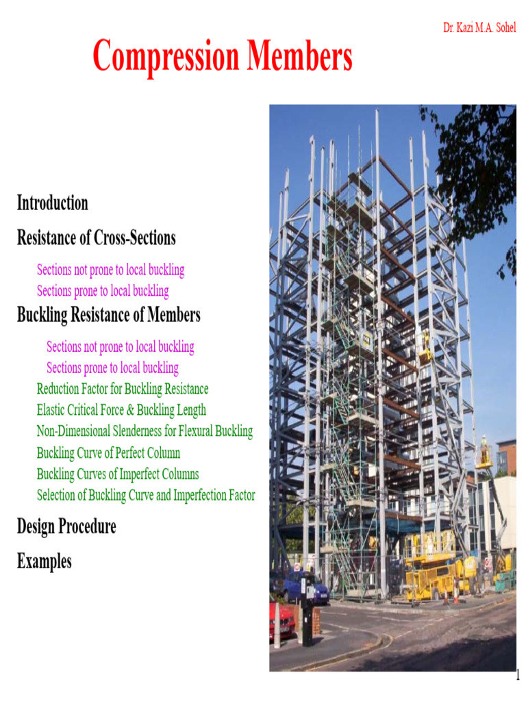 Chapter 4a-Compressive Member | PDF | Buckling | Bending