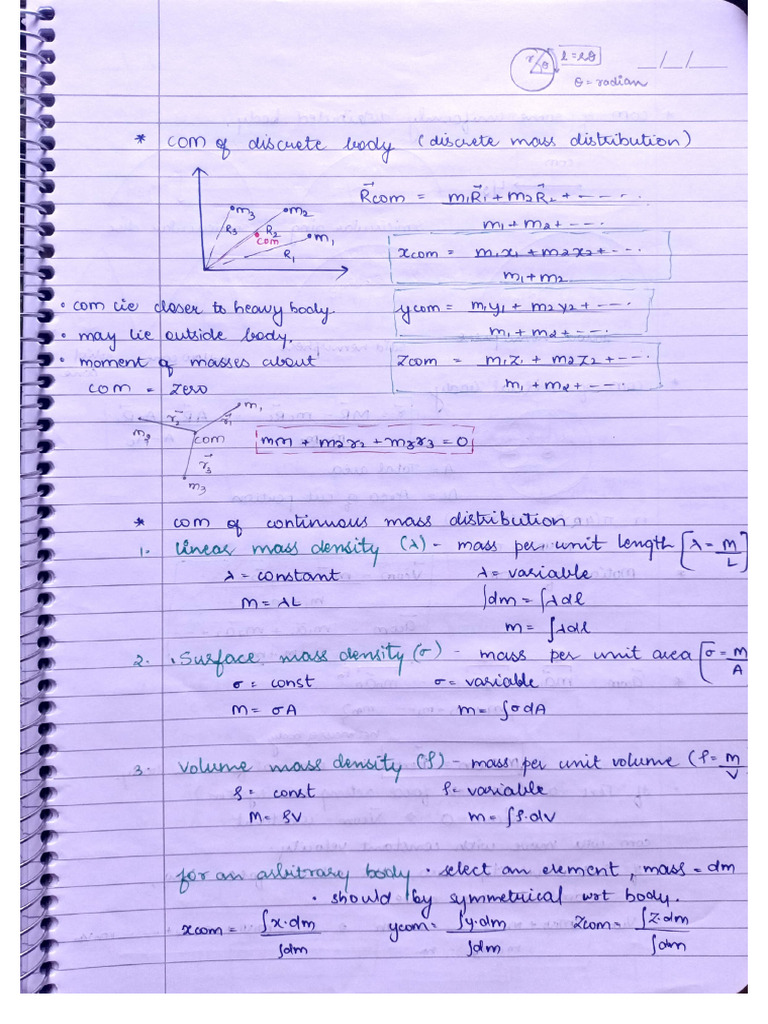 Combine short notes of physics NEET | PDF