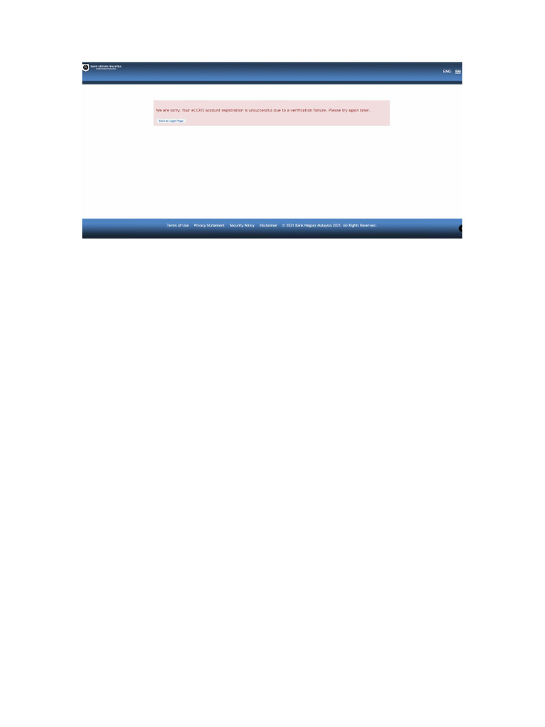 eCCRIS failure | PDF