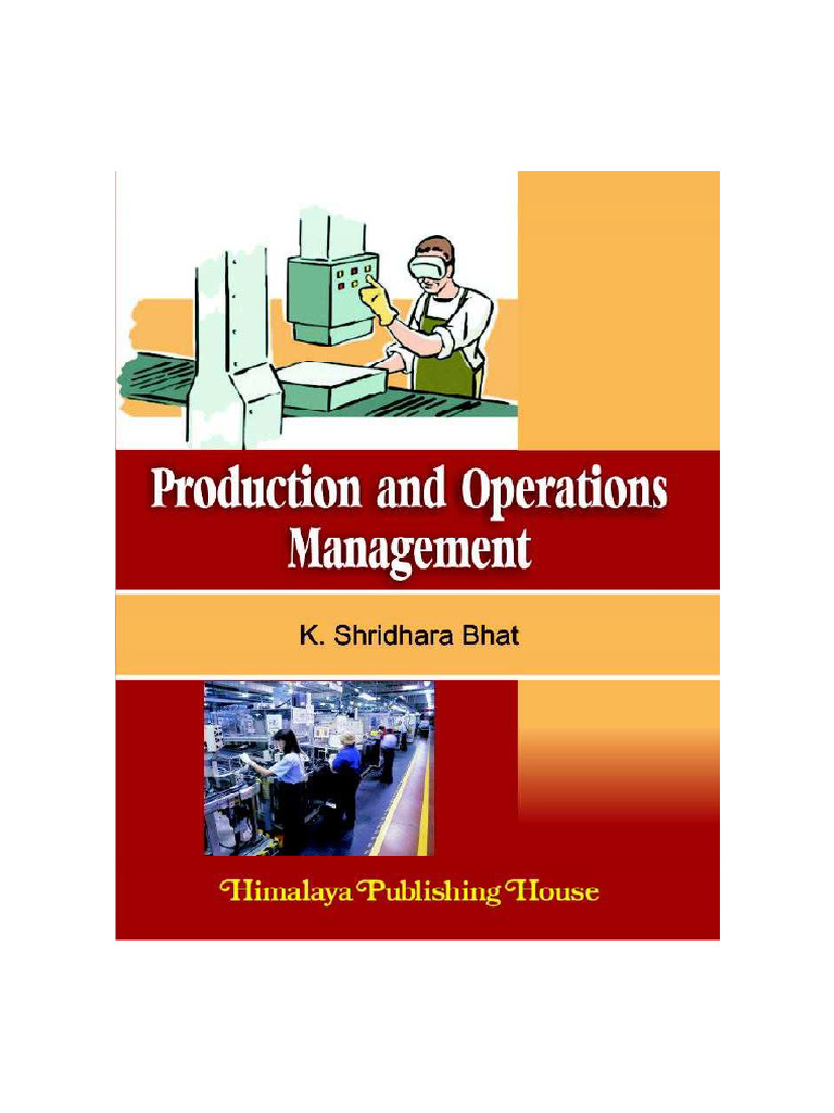 Operations Management an Overview Reference | PDF | Scheduling (Production Processes ...