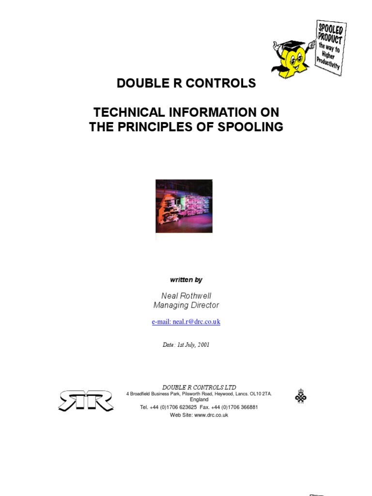 Double R Controls Technical Information On The Principles of Spooling ...
