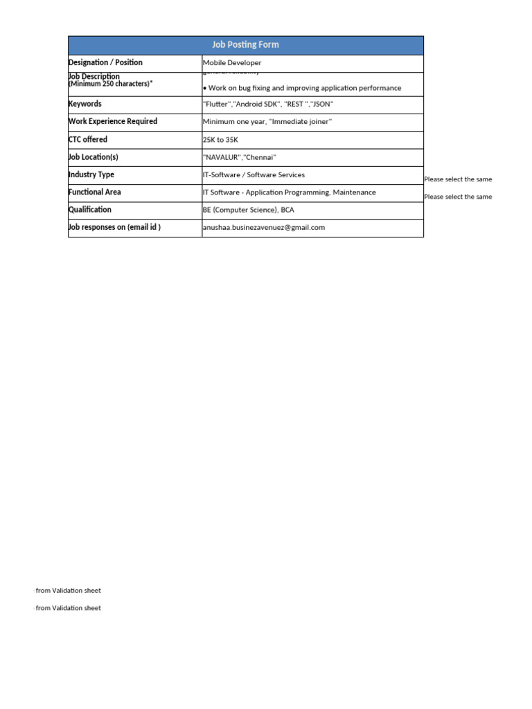 JD Mobile Developer | PDF | Android (Operating System) | Application Software