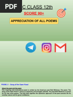 All Important Appreciation Class 12 2025 HSC Maharashtra Board | PDF
