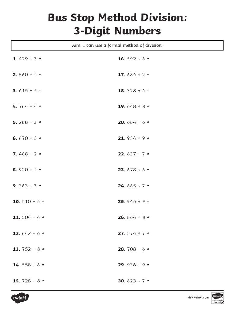 Short Division Practice Sheet | PDF Short Division Practice Sheet | PDF