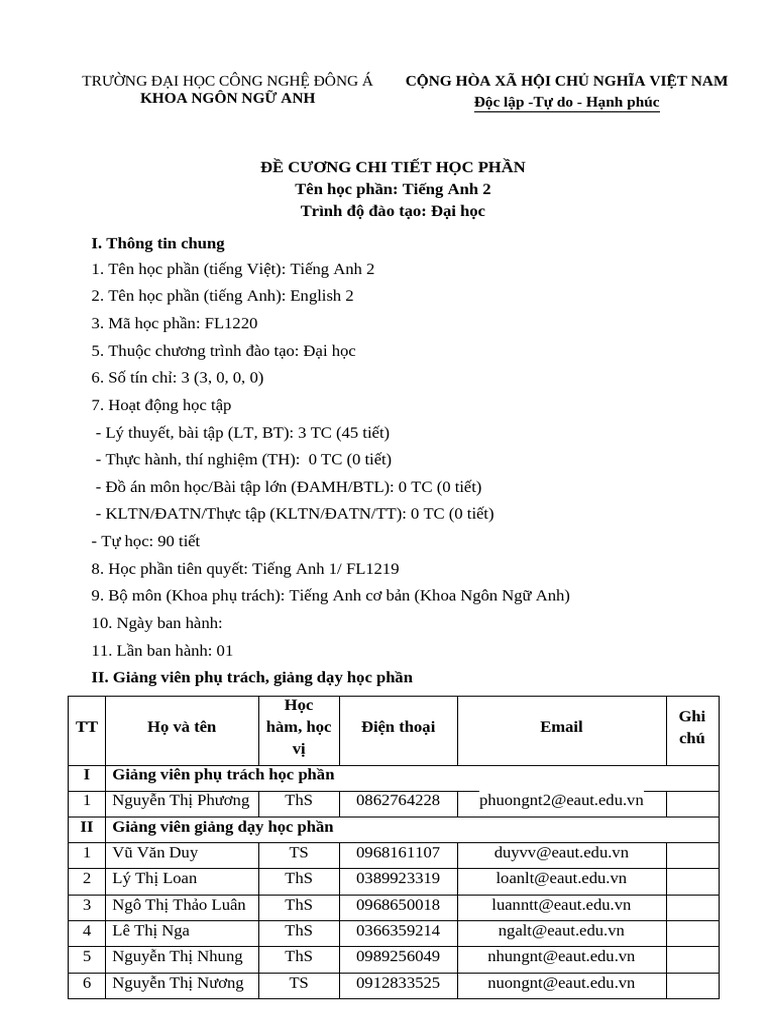 Ä Ccttiáº¿ng Anh 2final 3 Pdf