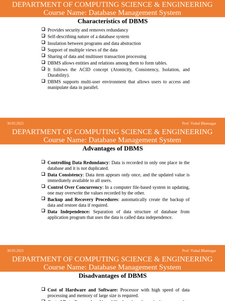 Database Management Systems Ppt Part 2 Pdf Databases Computer File