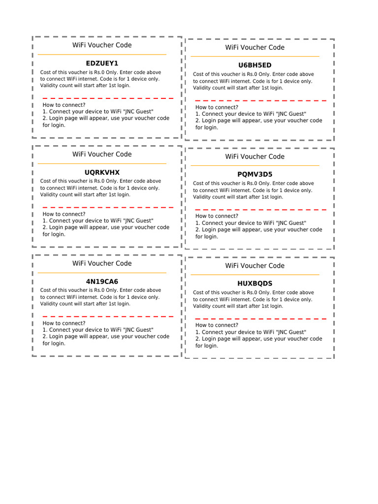 Vouchers | PDF | Wi Fi | Telecommunications Engineering
