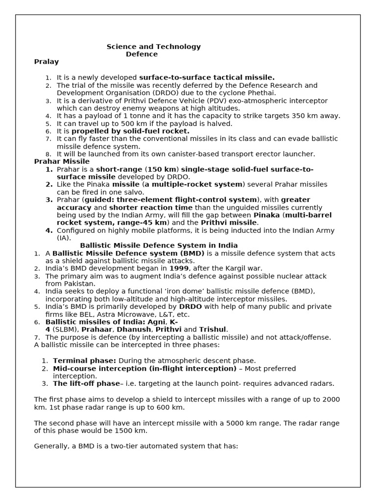 S&T C-1 2nd Handout Defence | PDF | Jet Engine | Missile