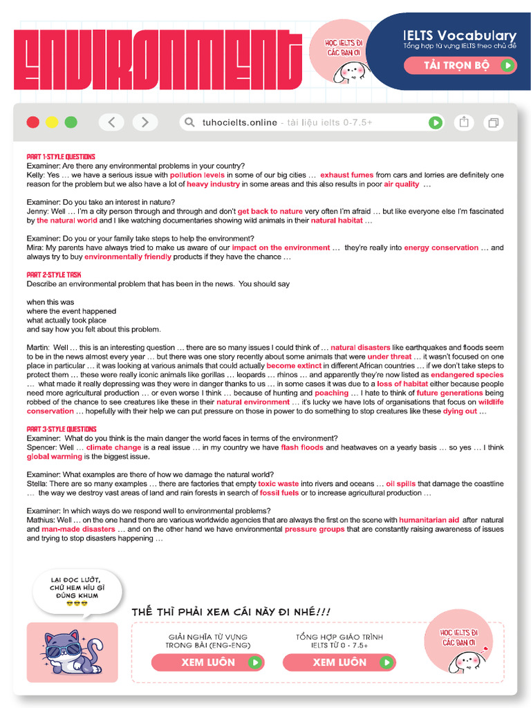 Topic 19 - Environment | PDF