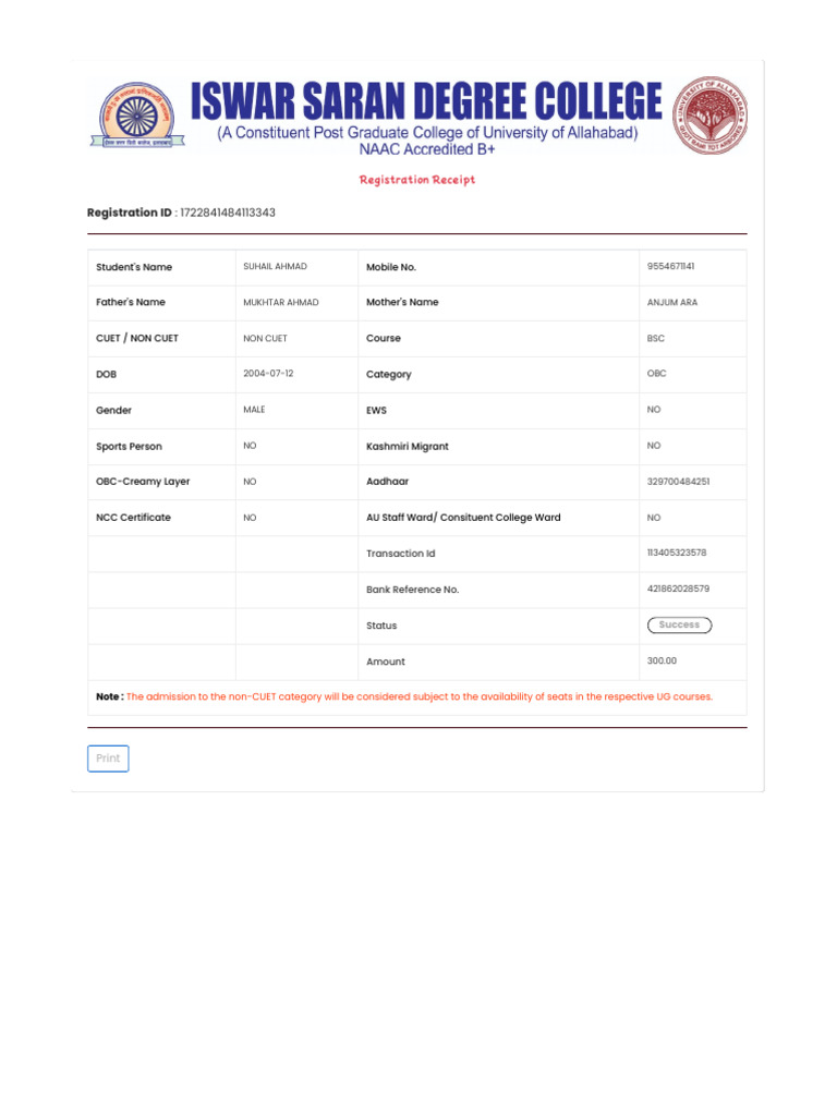 Iswar Saran Degree College _ Isdc.ac.In | PDF