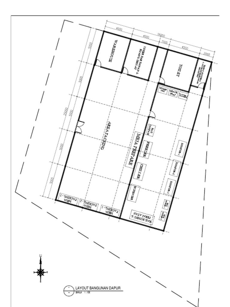LayOut Bangunan Dapur - Rajeg | PDF