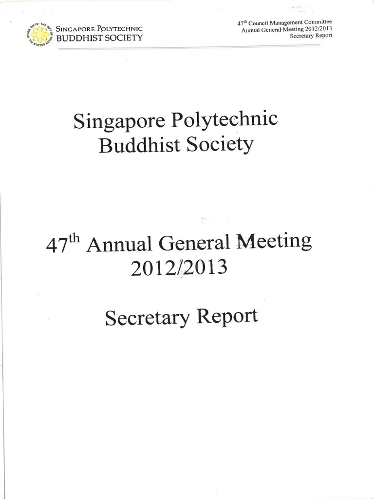 2012-2013 Secretary Report | PDF