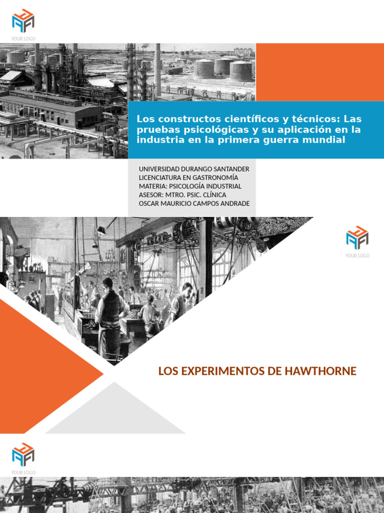 Experimentos Hawthorne: Psicología Industrial | PDF | Experimentar ...