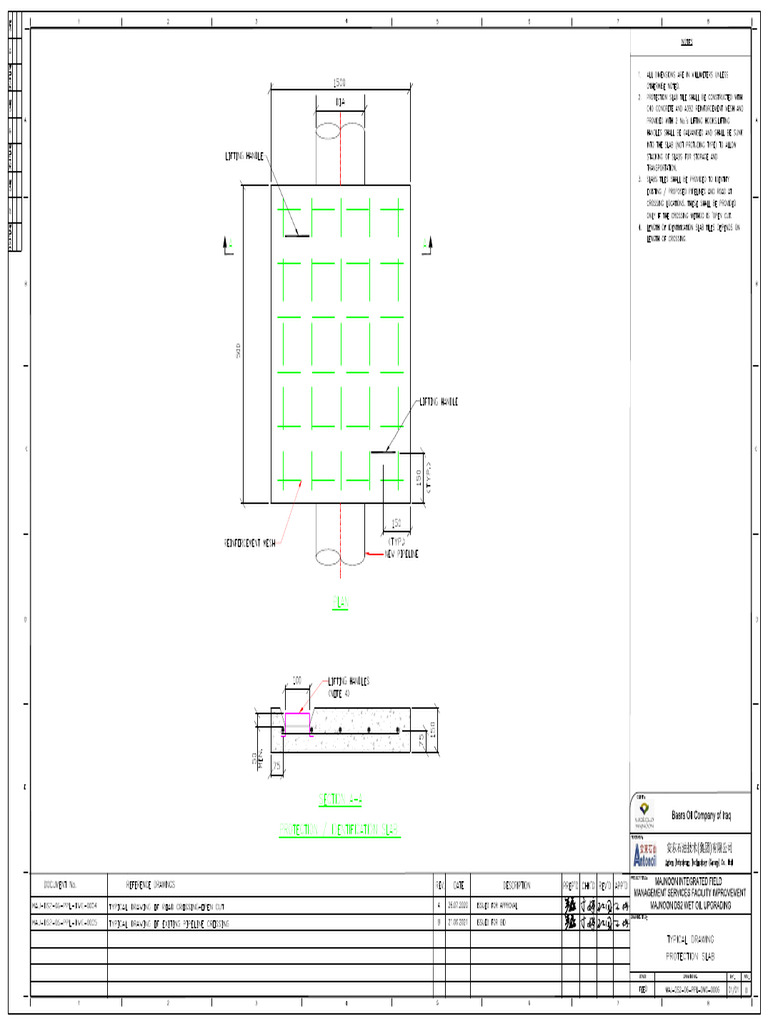 MAJ-DS2-06-PPL-DWG-0006 - B - Typical Drawing of Protection Slab IFB | PDF