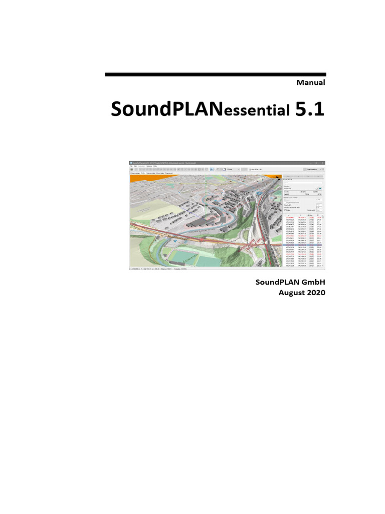 Manual SoundPLAN Essential 5.1 | PDF | Computer File | Cursor (User Interface)