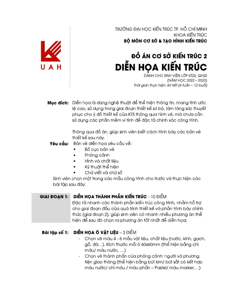 DE BAI DO AN CO SO KT 2 HK1 2223 | PDF