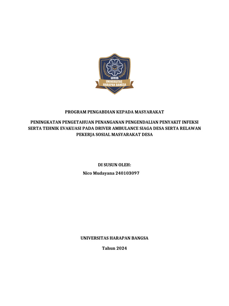 Usulan Proposal Pengabdian Masyarakat Nico | PDF