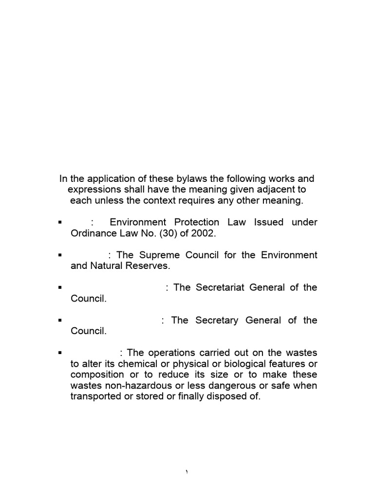 E-001-B - Executive by Law - Envi - Prot.Law No. 30 of 2002 | PDF