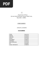 List of Pin Codes of Delhi | PDF | Philately | Government Of India