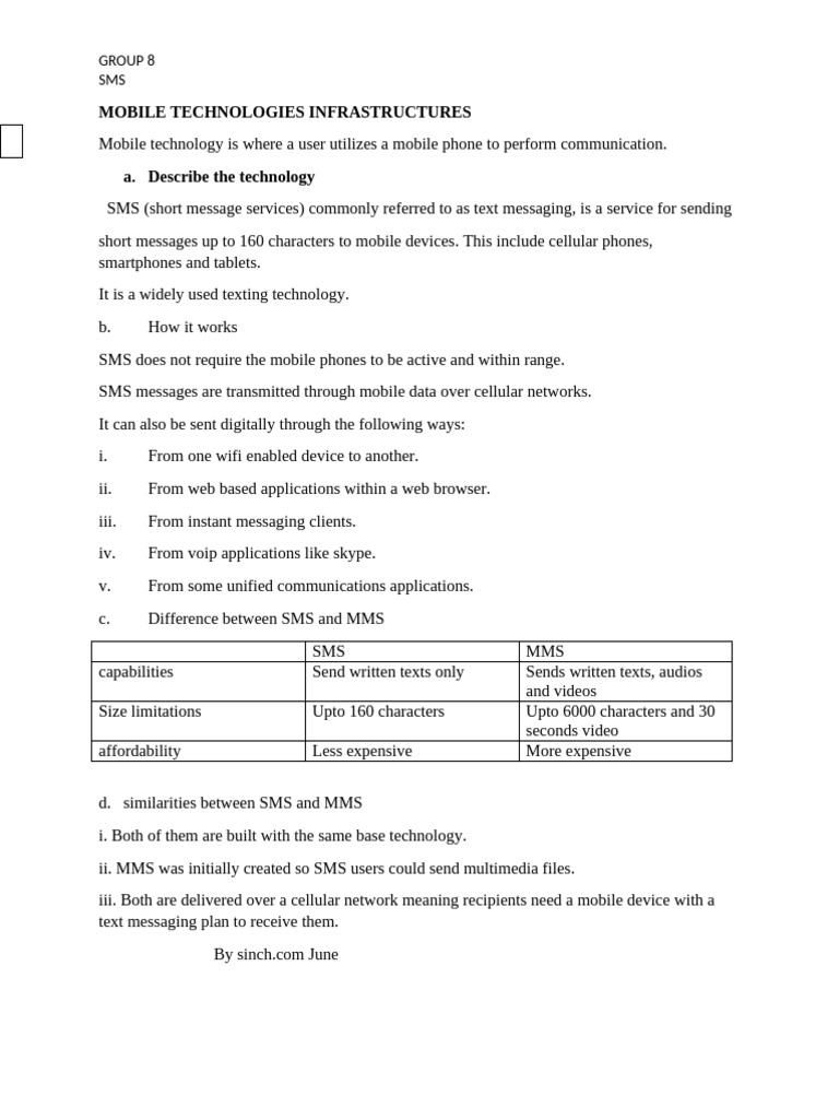 sms doc | PDF | Multimedia Messaging Service | Computer Network