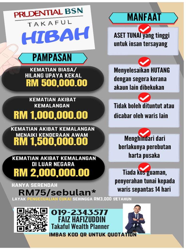 Kelebihan Hibah Takaful Prudential | PDF