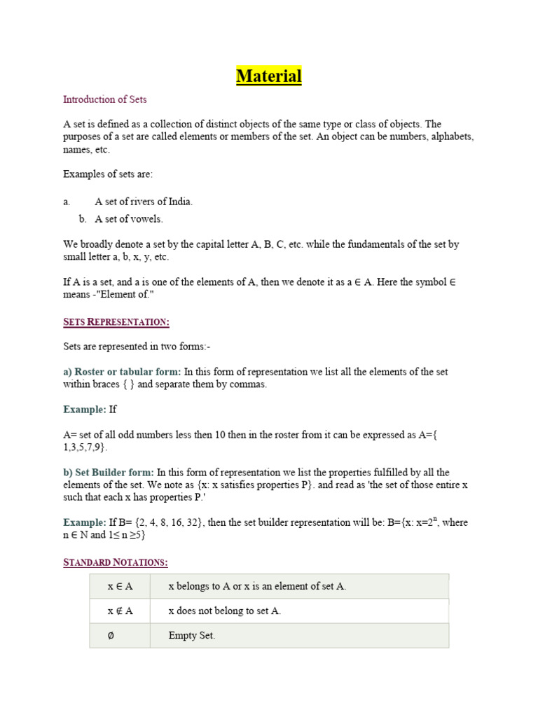 DM UNIT II | PDF | Set (Mathematics) | Integer